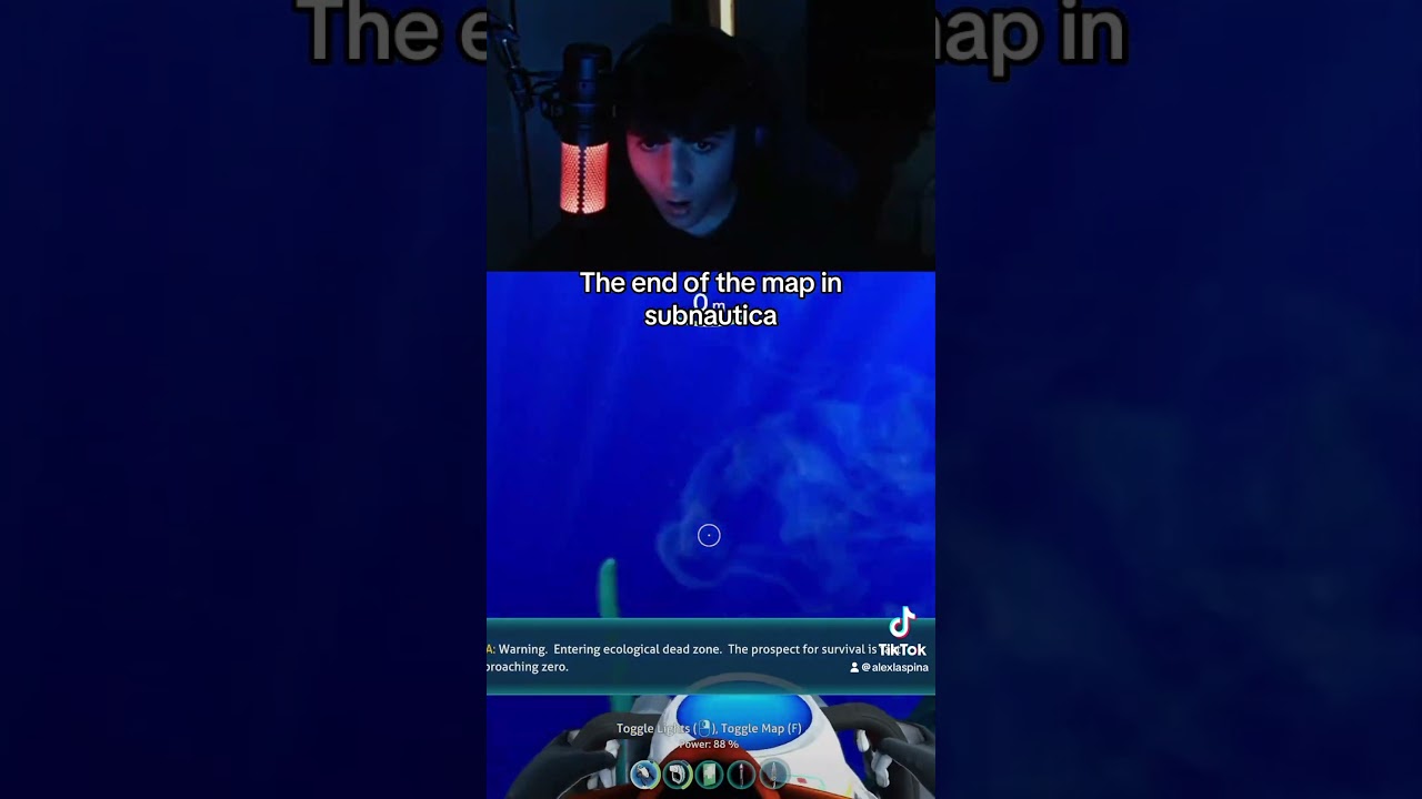 The end of the map in subnautica is horrifying 💀 #horrogaming #gaming #horror #scary #subnautica