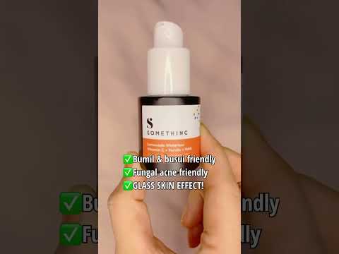 Serum vit c lokal bikin lembab & cerah. Review lengkap di channelku #somethinc #vitcserum #skincare