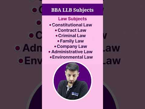 List of BBA LLB Subjects in 1 Min!☝️#shorts