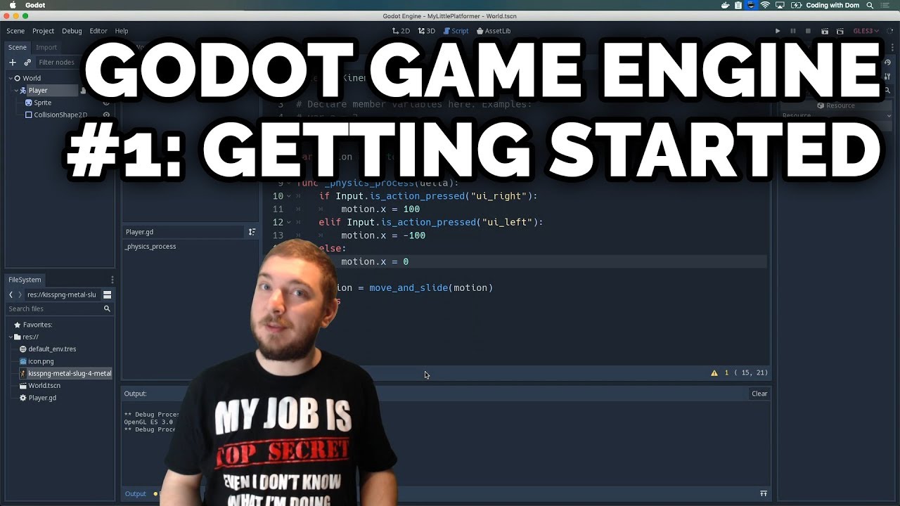 Godot game engine #1: Getting started