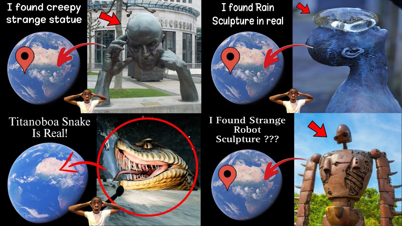🔥 Top 4 Most Unique Things in Real Life On Google Earth 🌍!