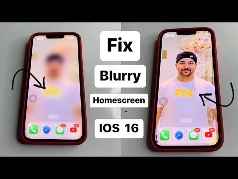 How to fix Blur Homescreen wallpaper in iPhone - IOS 16
