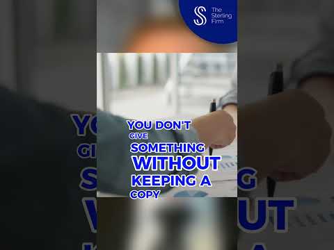 Document & keep copies! #legaltip #lawyer