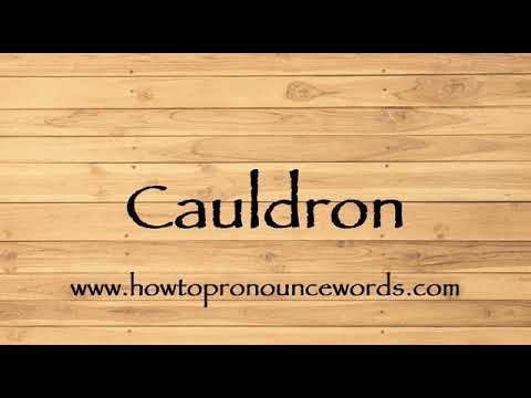 How To Pronounce Cauldron ? How To say Cauldron New Video