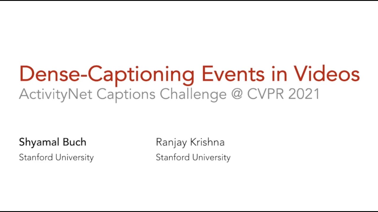 ActivityNet Event Dense-Captioning