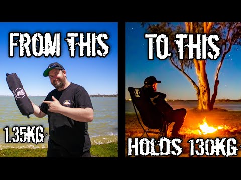 Tiny 1.35kg Camp Chair that holds 130kg