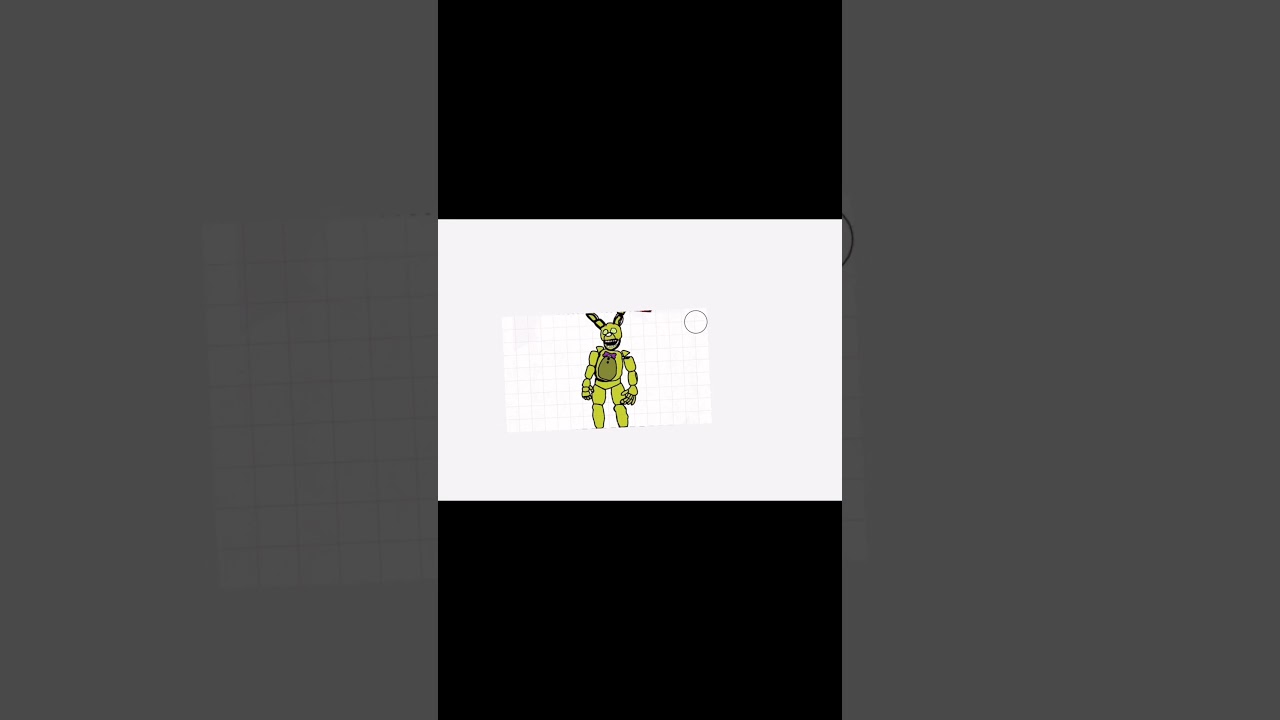 I tried making spring trap art 😅 #springtrap #fnaf #shorts #youtube  #roblox #video