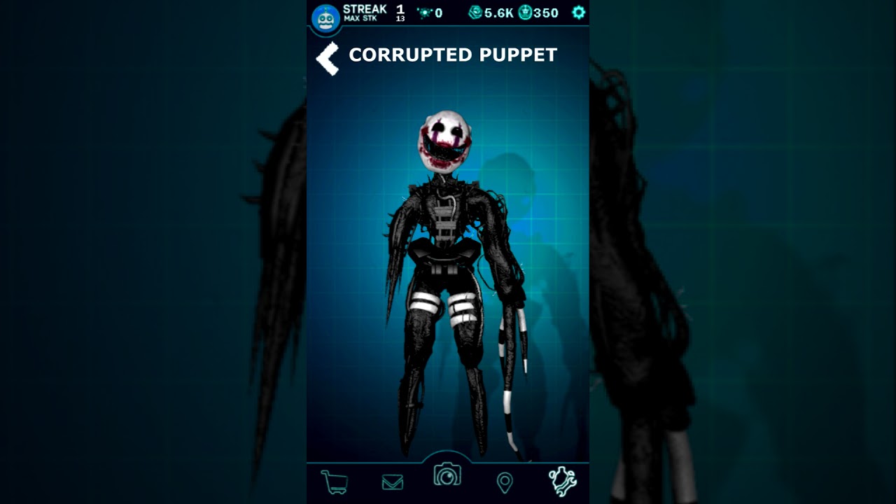 Corrupted Puppet in FNaF AR #shorts