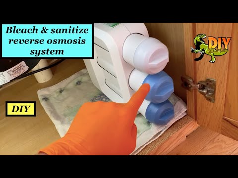 How to bleach sanitize GE reverse osmosis system - DIY