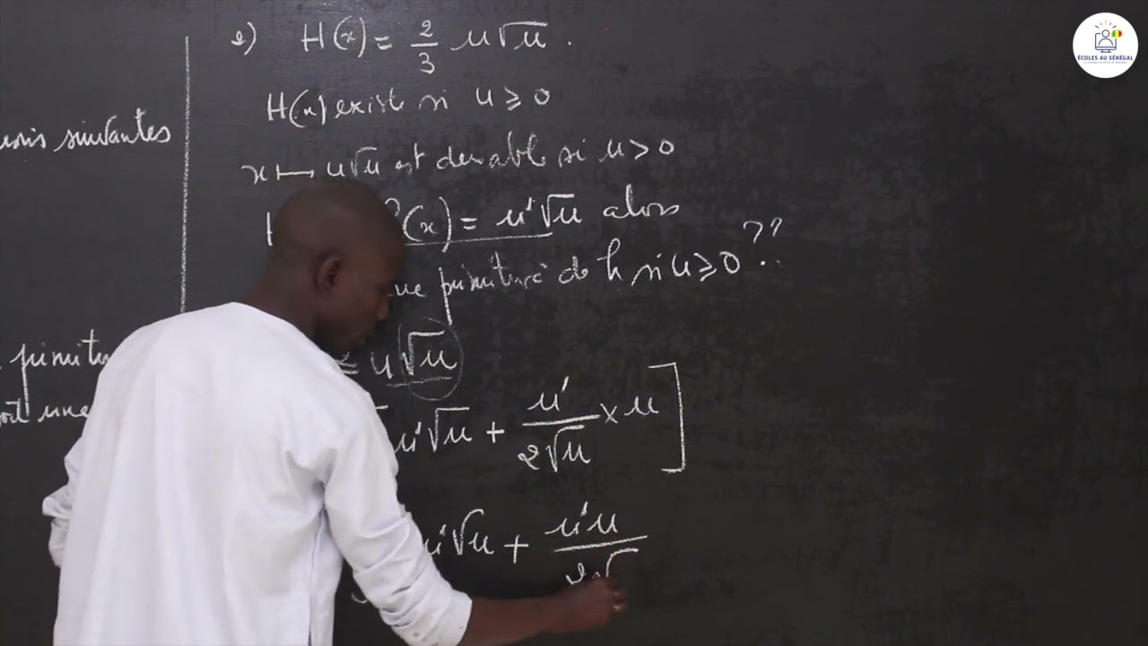 Exercises - Terminale S2 - Mathematics: Primitives / Sequence / M. Boye