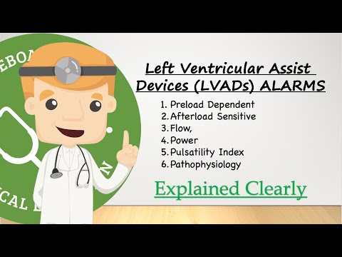 LVAD (Left Ventricular Assist Device) Alarms - Flow, Power, Pulsatility Index | Clinical Medicine