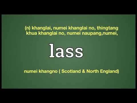 lass meaning in English Ngawn