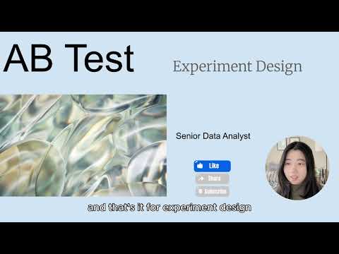 AB Test 1 -- Experiment Design | Know everything before design an experiment 2025
