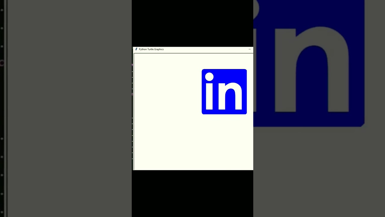 How to draw LinkedIn  by using python code?😲🤔