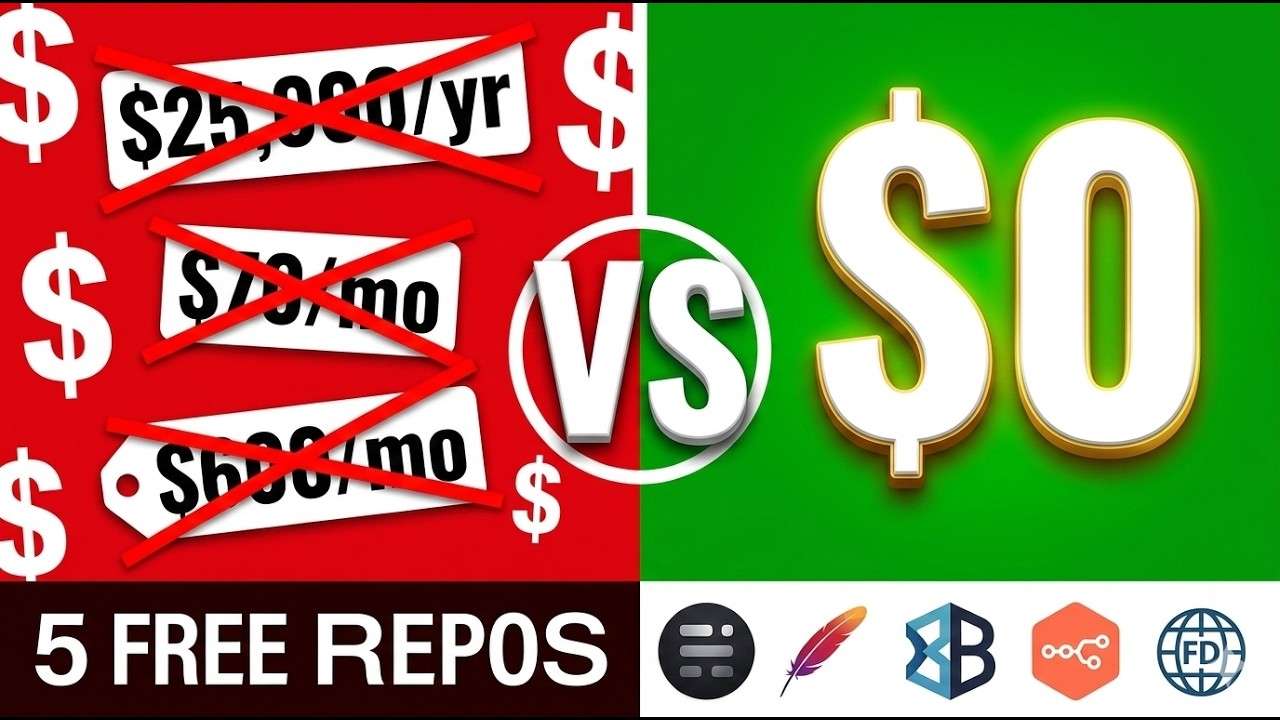 Github Trends Daily: 5 Repos That Replace $30,000+ of Software for $0 #githubtrends #OpenBB #n8n