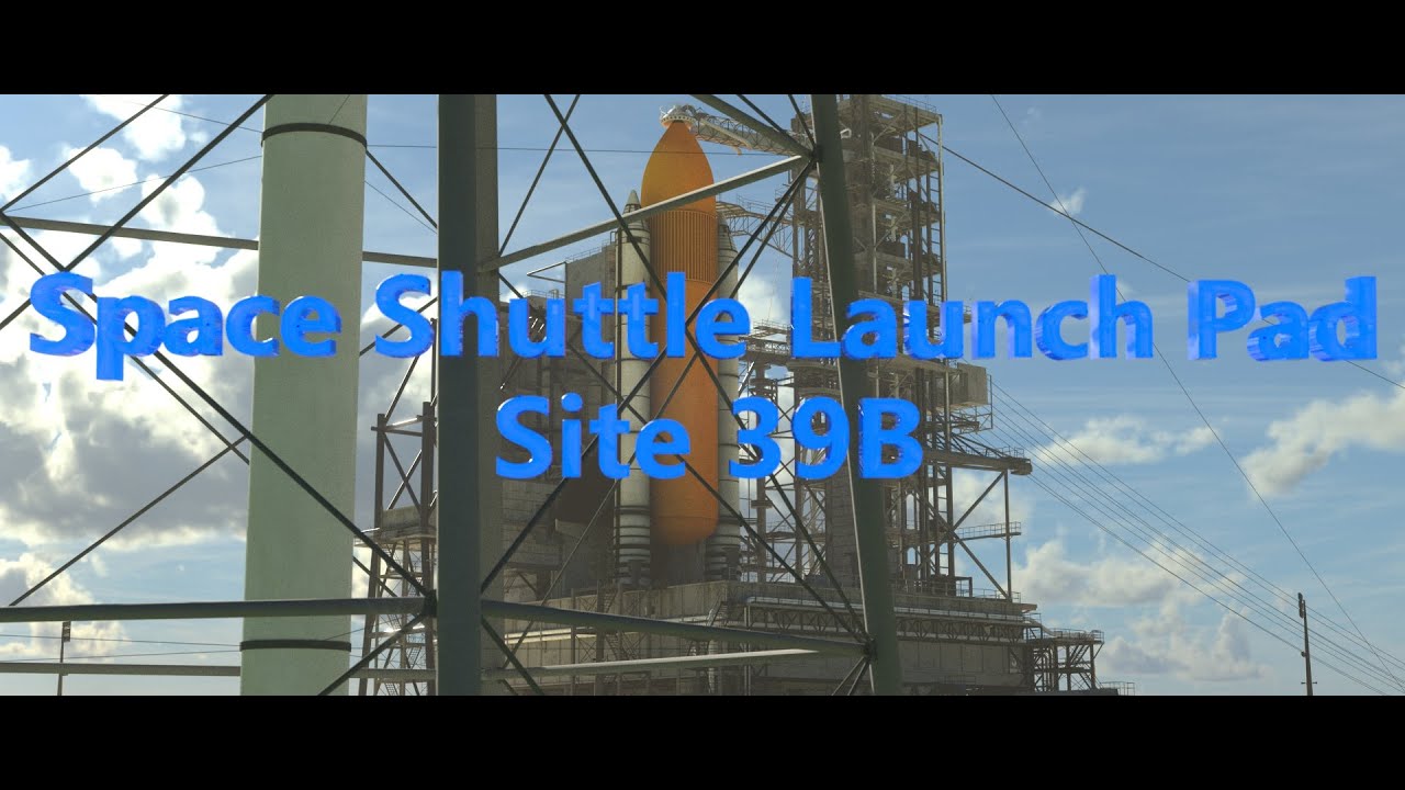 C4D Redshift3D Animation: Space Shuttle Launch Complex 39B | 4k & HDR