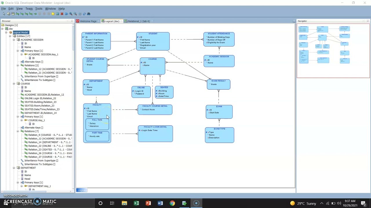 Using Oracle SQL Developer Data Modeler to Build ERD Practices