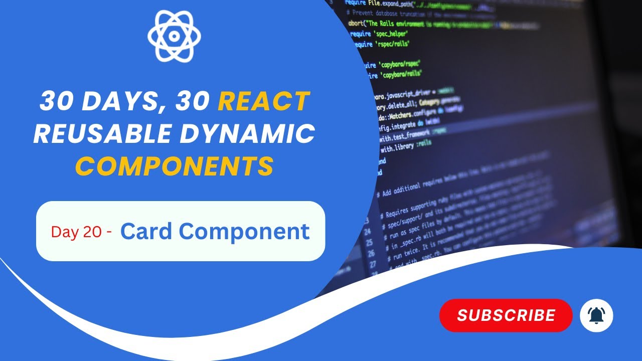 Create Dynamic Customizable Card Component in React | Simple Guide