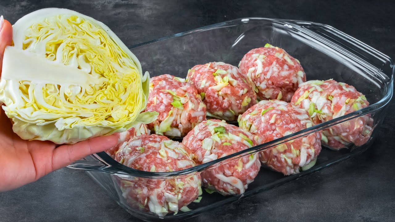 Baked cabbage with meatballs – Best Cooking recipes In the world