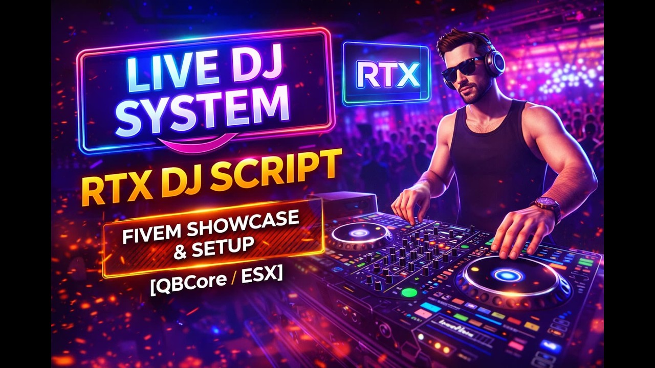 RTX DJ System – FiveM DJ Script Showcase & Setup [QBCore / ESX]
