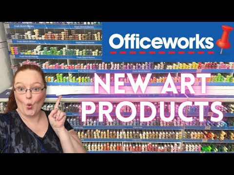 Officeworks NEW ART Products! Come shop with me October 2022