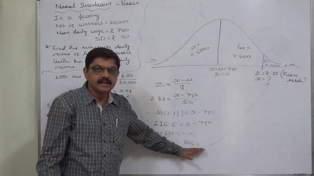 Normal Distribution   23 Reverse calculation to find X