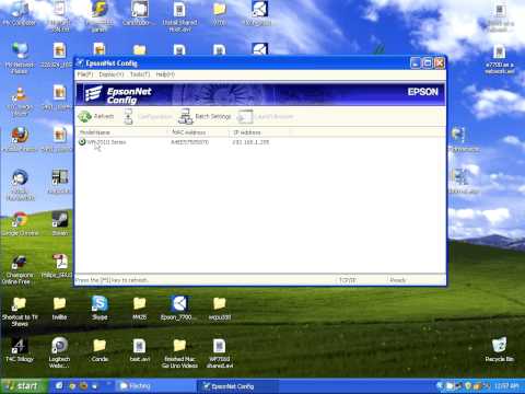 Using Epson's Net Config Software to Program an IP Address -