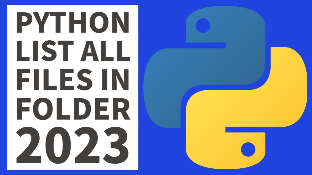 Python Programming - List All Files In A Windows Folder 2023