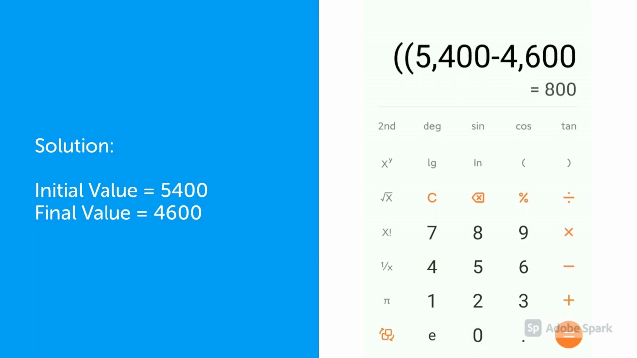 How To Calculate Percentage Decrease on A Calculator