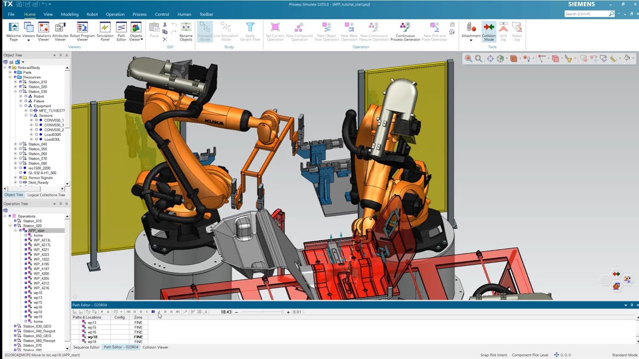 Tecnomatix Process Simulate - Automatic Path Planner Tutorial