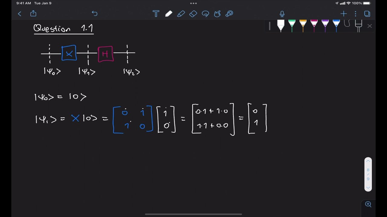 Qiskit Advocate Exam | Question 1.1 | Single-Qubit States & Circuits