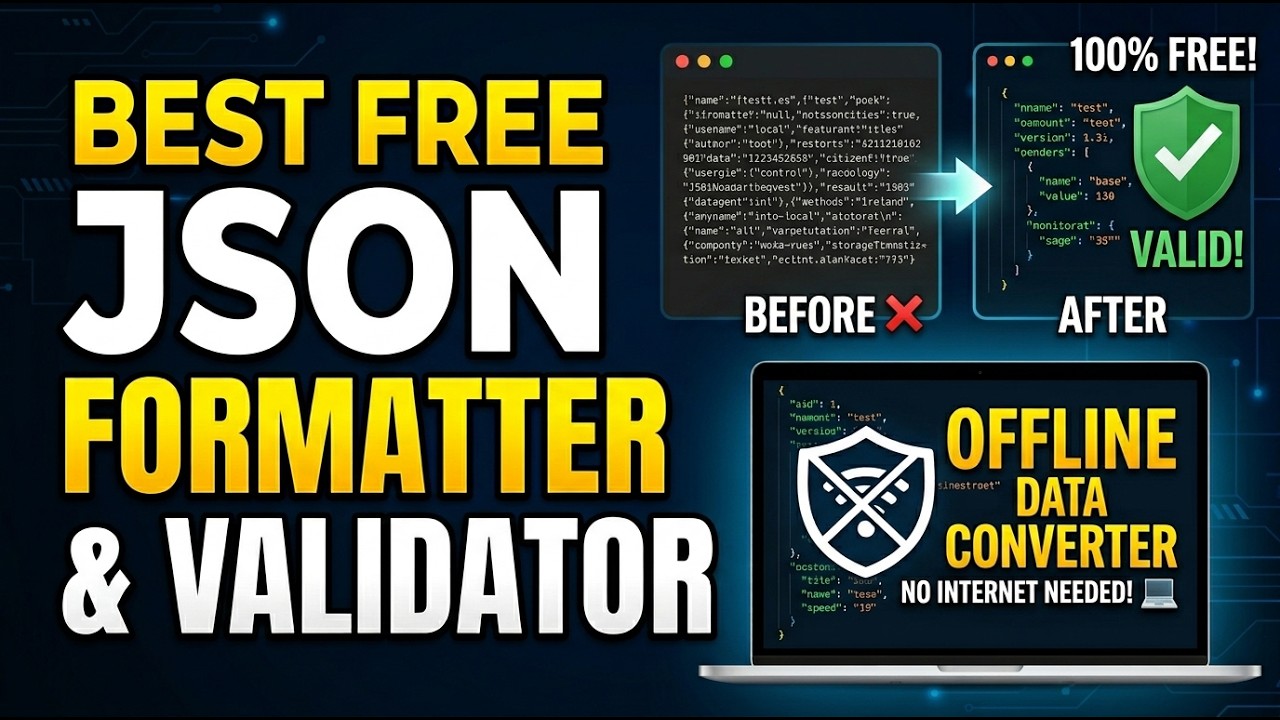 9  Best Free JSON Formatter & Validator | Offline Data Converter 💻