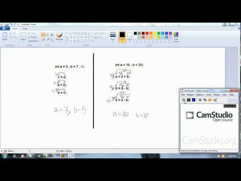 Learn C Program To Swap values of two variables Part 2 | Hindi - Mind ...