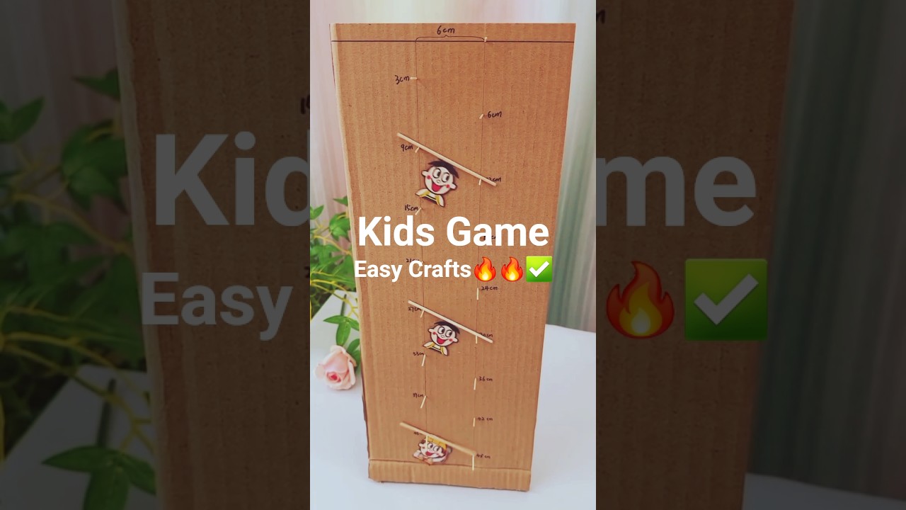 Easiest Diy Cardboard Game for kids #diy #craft 🔥🔥🔥🤪👌