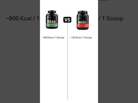 ❌💀 Mass Gainer Vs Whey Protein : Which One Is Better for You? #weightgain #viralshorts