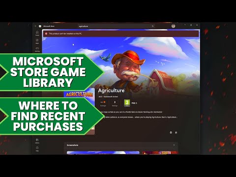 Microsoft Store Library - Find Recent Purchases