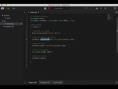 VEX Programming - Moving Motors