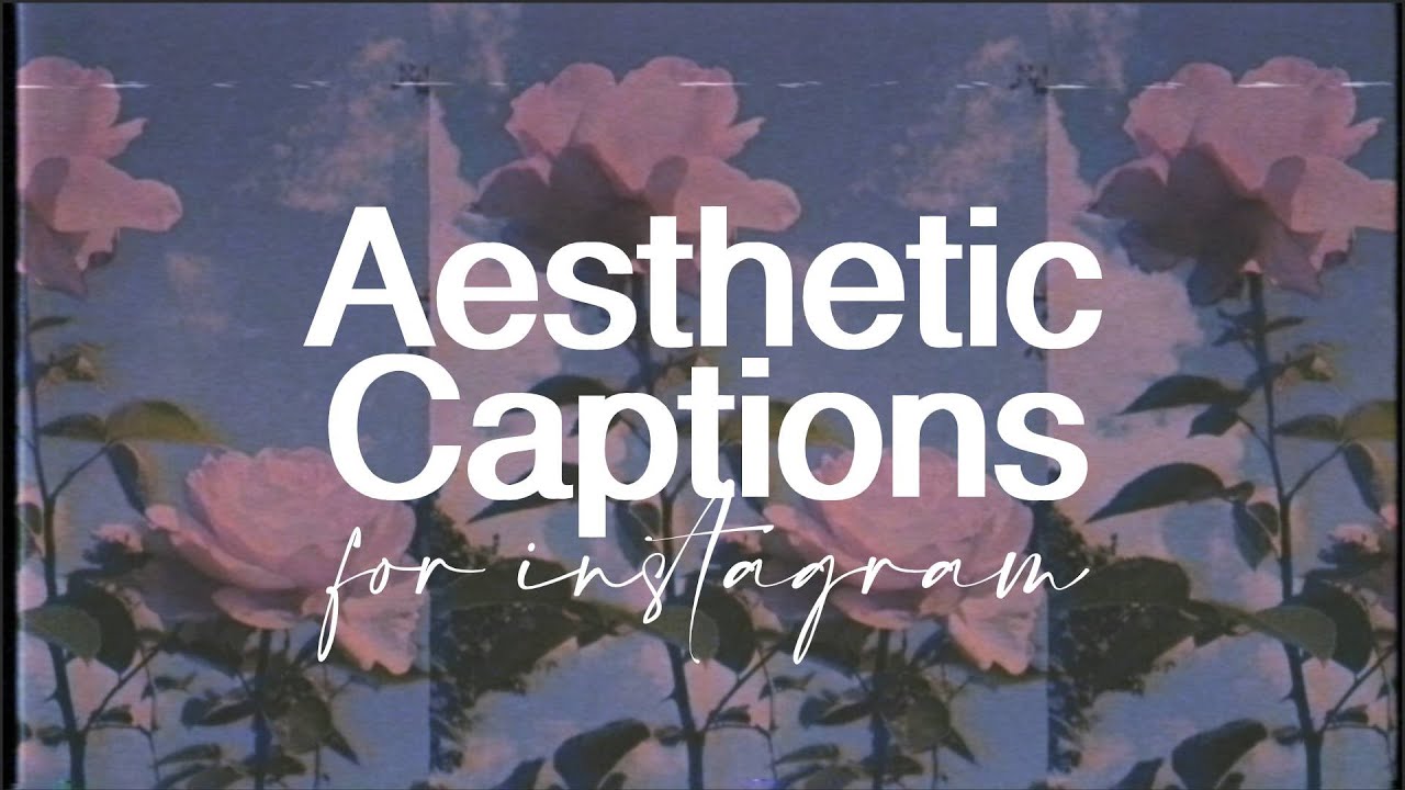 25 AESTHETIC INSTAGRAM CAPTION IDEAS