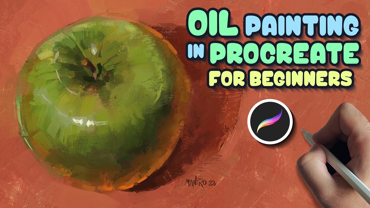 How to Paint an Apple with Oils in Procreate | Beginner Tutorial