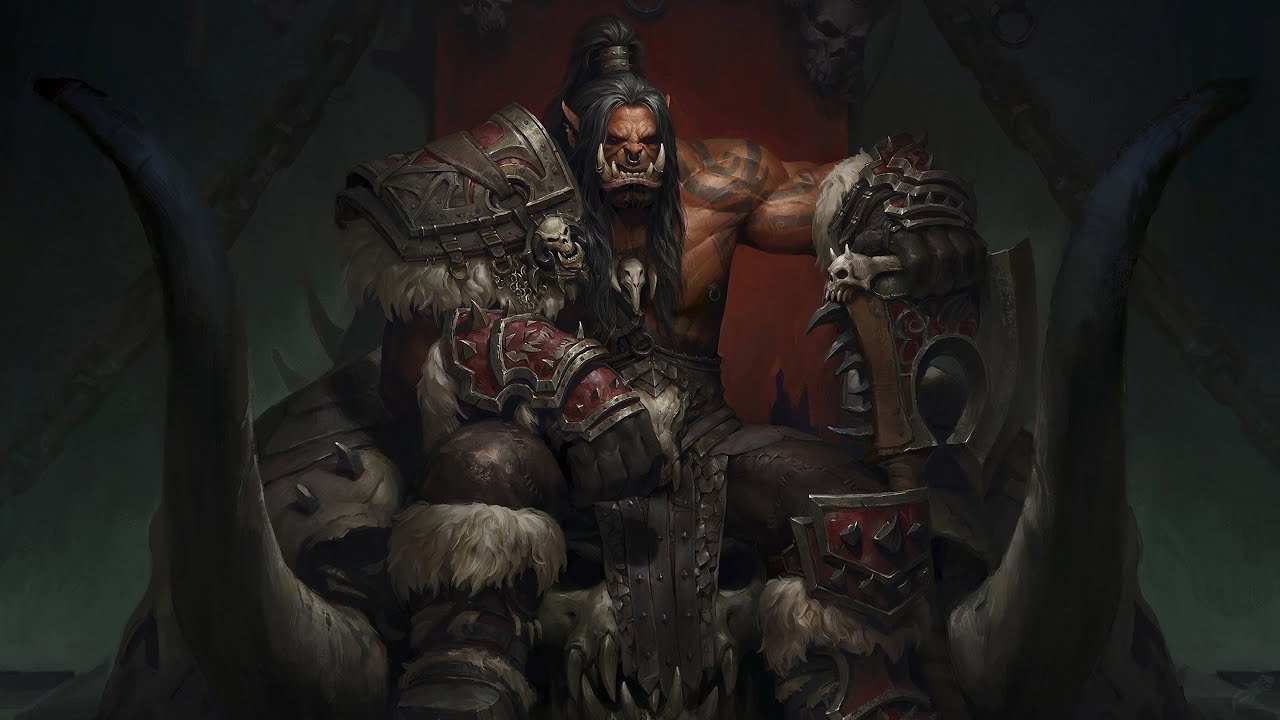 Grommash Hellscream 3D figure painted