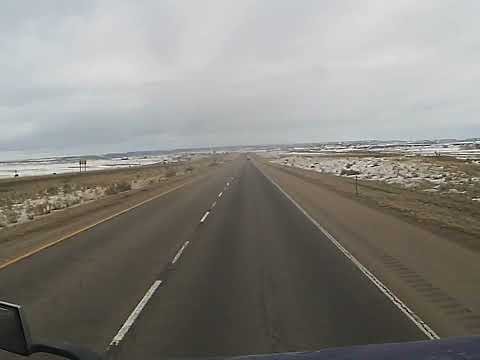 Look who is crossing Wyoming's plateau (Continental Divide) on I-80 E on  2016-02-14