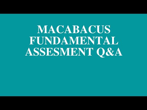 Financial Modeling and Valuation Analysis(FMVA) in Macabacus Fundamental