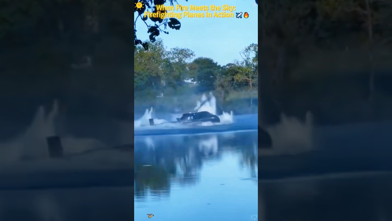 When Fire Meets the Sky: Firefighting Planes in Action ✈️🔥#FirefightingPlane#FirePlane#Firefighter