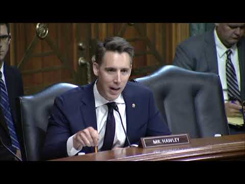 Senator Hawley Questions Judicial Nominee Over Role on Diversity Planning Committee