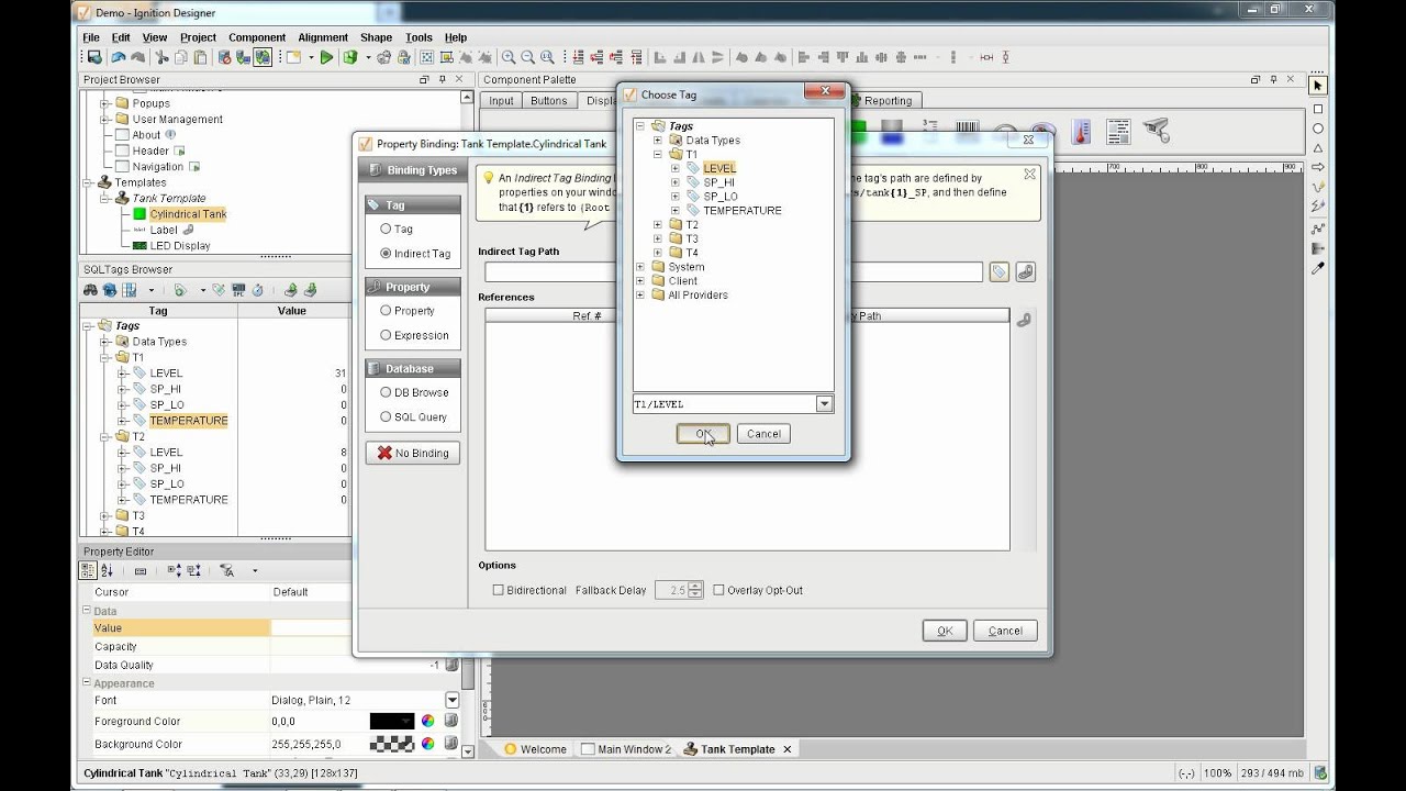 Ignition Designer: Indirect Addressing Template