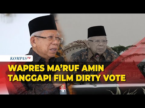 Wapres Ma'ruf Amin Tanggapi Film Dokumenter Dirty Vote