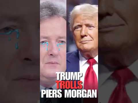 Trump EMBARRASSES Piers Morgan Over THIS Stupid Question! 😂🔥 #shorts