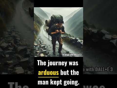 Meaning of ARDUOUS with examples