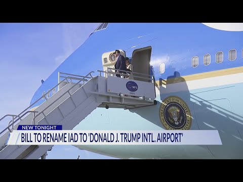 Republican congressman introduces bill to rename Washington Dulles International Airport after Trump