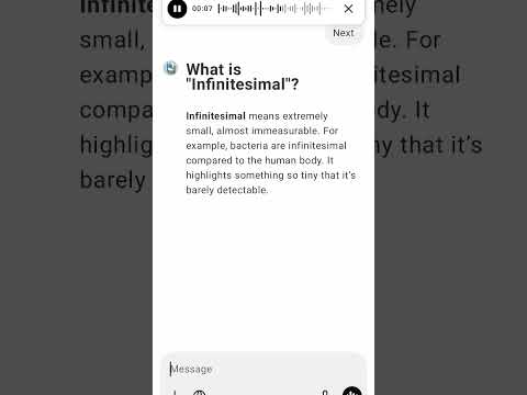 What is "Infinitesimal"?